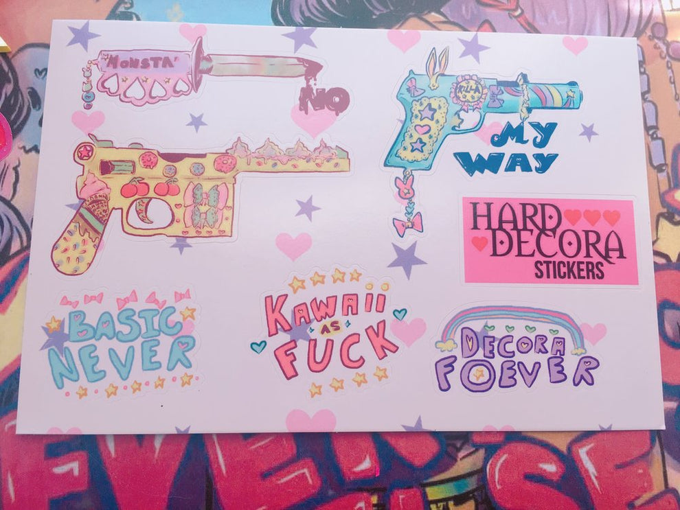 My Way Sticker Sheet – Hard Decora